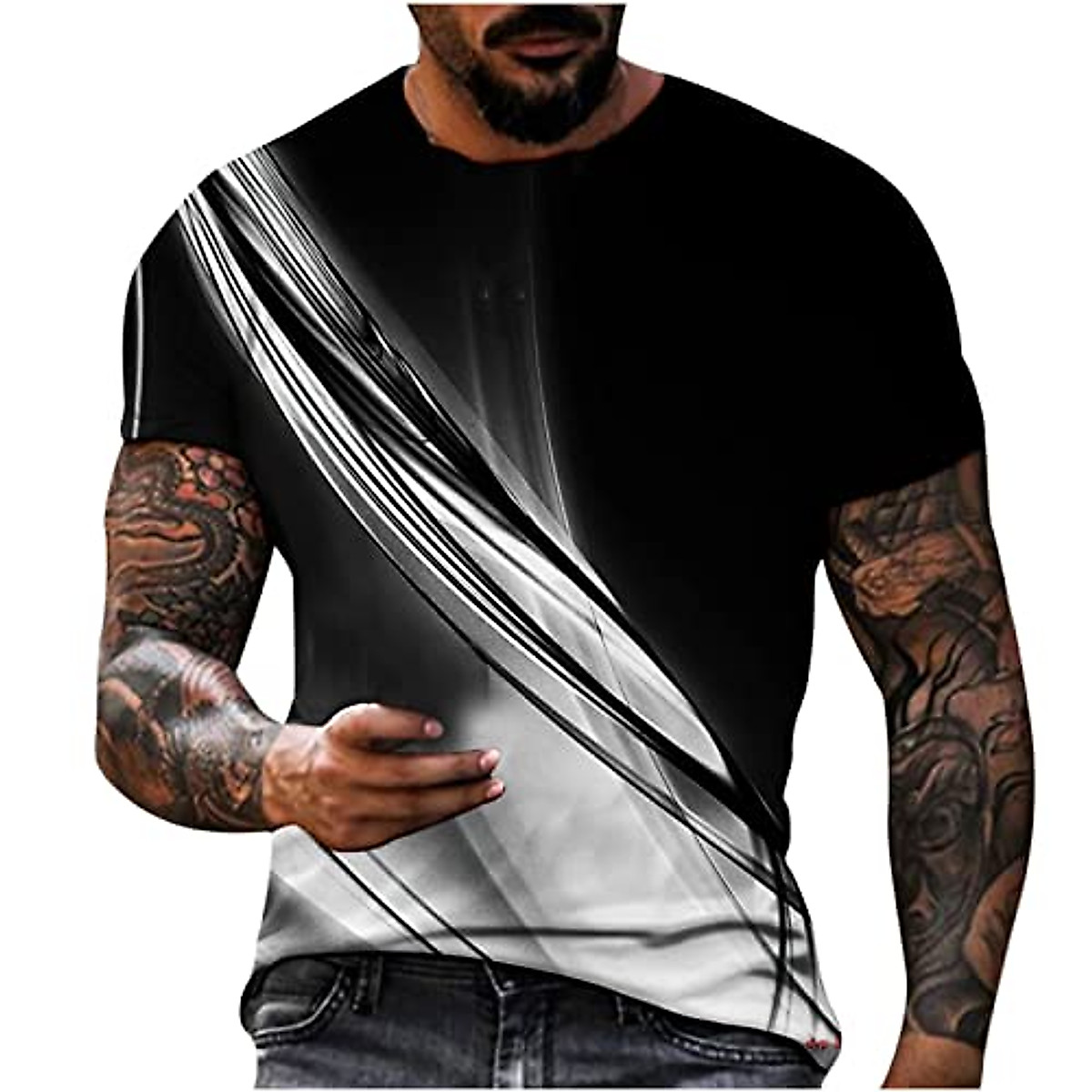 Mens Designer T Shirts 2024 Christmas Funny 3D Graphic Print Long Sleeve T Shirt Casual Workout Plus Size Tops,Cool T Shirts for Men,Muscle Fit T Shirts,Cotton T Shirts,Gym T Shirts for Men