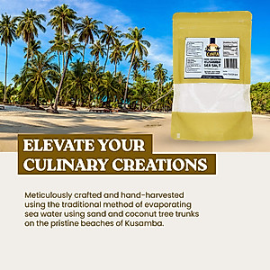 Cinta - Balinese Kusamba Sea Salt, Hand-Harvested Sea Salt from Bali, All-Natural Small Crystal Sea Salt With No Additives or Refining, Natural Salt for Cooking, Snacks, and More, 5.3 oz