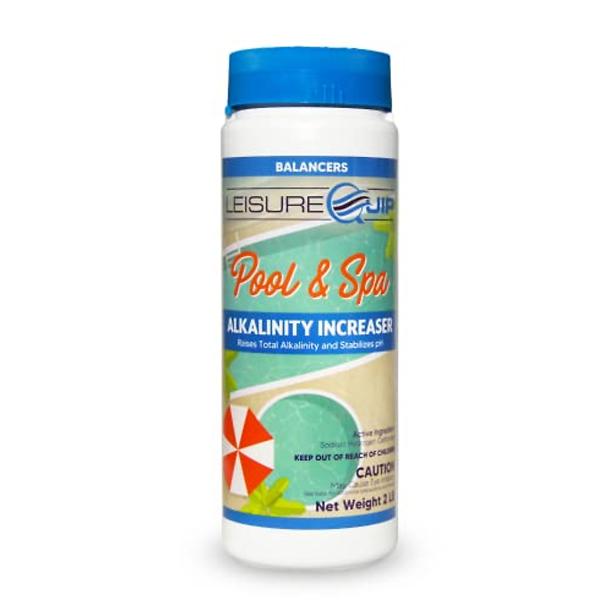 LeisureQuip Pool & Spa Chlorine & Balancer Chemical Startup Bundle with Test Strips, Scum Absorber, & Ebook for Pools & Hot Tubs