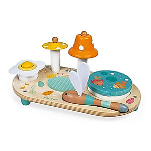 Janod Pure Musical Table - Wooden Musical Instrument Set – Ages 1+ - J05164