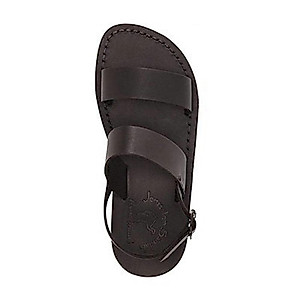 Golan - Leather Two Strap Sandal - Mens Sandals Black