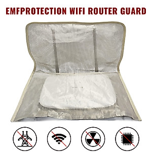 WiFi Router Cover Protection, Blocks 90-95% of EMF Waves, WiFi Cover, WiFi/Smart-High Protection Router Cover(13.8"*15.7")