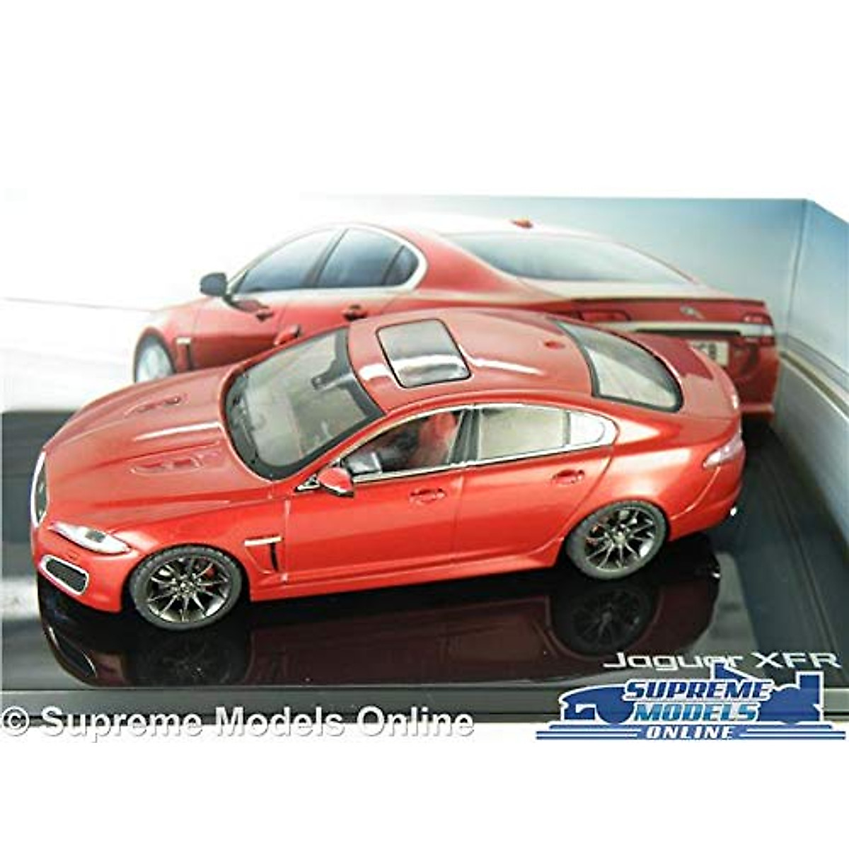 Jaguar XFR CAR Model Italian Racing RED Saloon 1:43 Size IXO Dealer Special