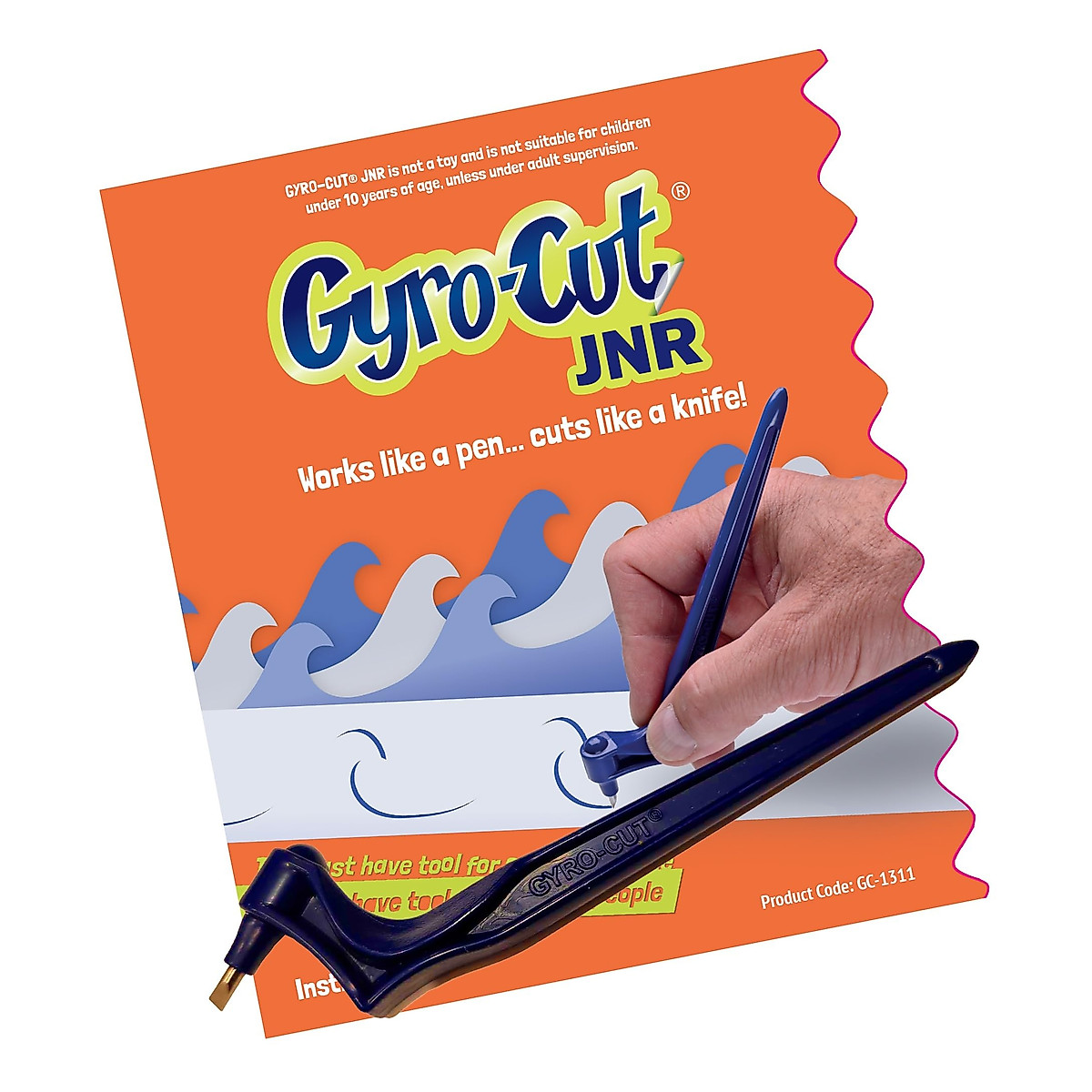 Genuine Gyro-Cut® Ultimate Craft Tool with Rotating Standard Cut Paper Blade - Stencil Making and Scrapbooking