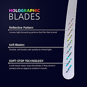 utipef Fly Fans for Tables, Portable Automatic Table Food Fly Fan Picnic Drive Fans for Outdoor Indoor Meal, Keep for Your Food Clean Restaurant, Party, Home (Black 2Pcs)