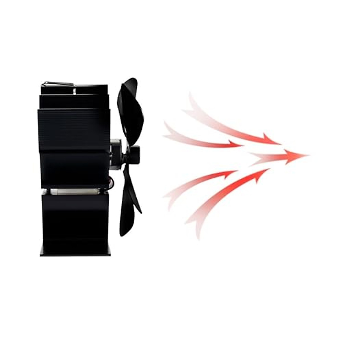 5 Blade Heat Powered Stove Fan Small Fireplace Fan Log Wood Burner Eco-Fan Quiet Fireplace Fan Heater Efficient Heat Distribution (Color : Stove Fan)