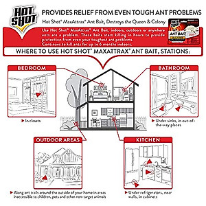 Hot Shot MaxAttrax Ant Bait, 4 Count, 12 Pack