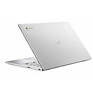 ASUS Newest 14" FHD Chromebook Laptop, Intel Core m3-8100Y(up to 3.4 GHz), 320GB Space(64GB eMMC+256GB Card), 8GB RAM, Webcam, WiFi, USB, Bluetooth, Backlit Keyboard, Chrome OS, Silver+JVQ MP