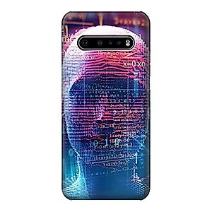 R3800 Digital Human Face Case Cover for LG V60 ThinQ 5G