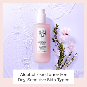 Yonka Lotion PS Hydrating Face Toner (Dry & Sensitive Skin) Daily Face Mist to Refresh and Purify with Quintessence Essential Oils, 6.76 oz