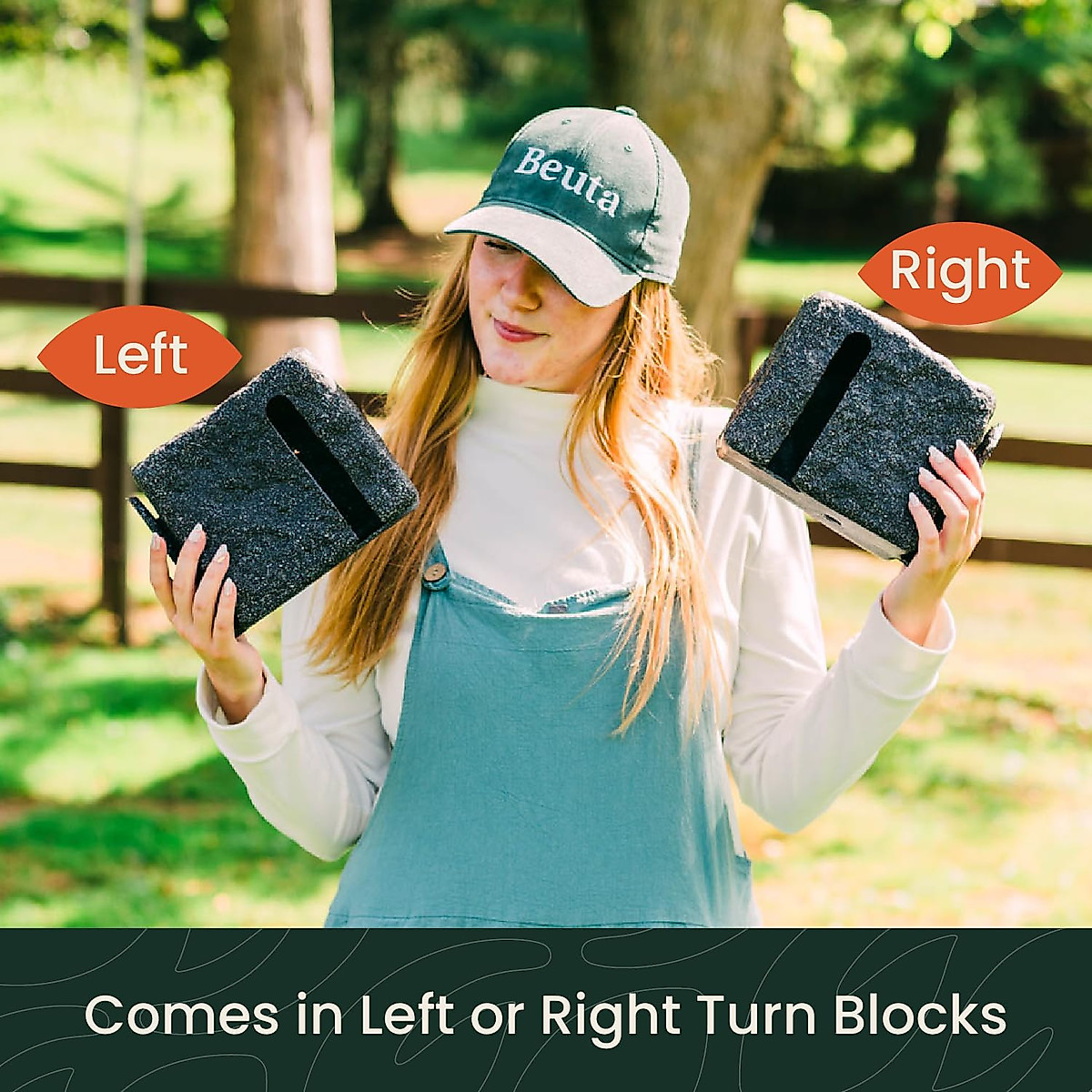 Beuta Greystone Right Turn Block – Landscape Edging for Lawn & Garden, Easy No Dig Installation and Connects to Other Beuta Blocks, Heavy Duty Composite Resin Flex Wall Stone - 1 pc.