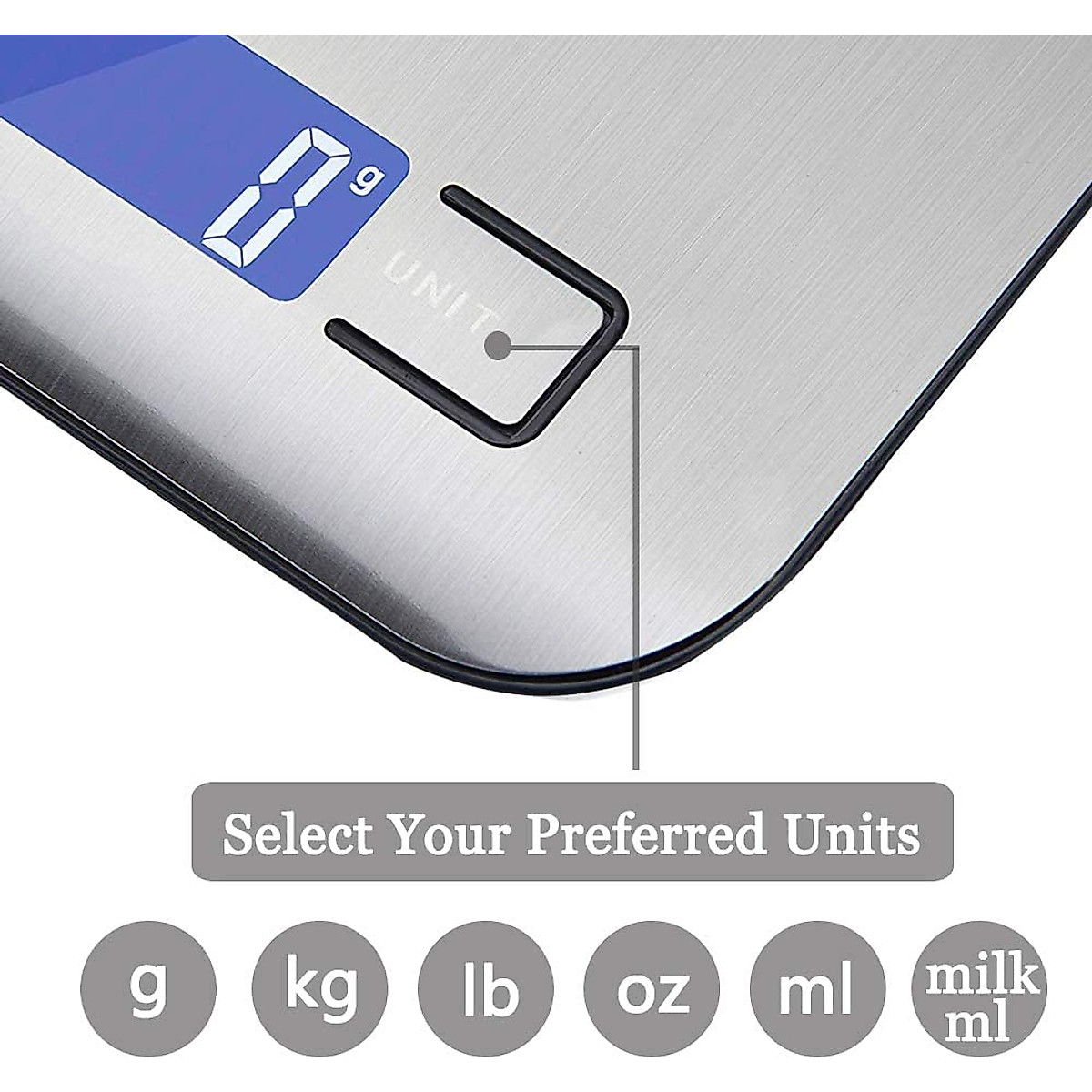 Introducing The SILSILA Digital Kitchen Scale! Precisely Measure Weight in Grams, Ounces, and pounds. with a max Capacity of 22lb and Graduation of 1g/0.05oz, It's Perfect for Cooking.