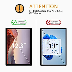 OMOTON Screen Protector Compatible with Surface Pro 7 Plus/Surface Pro 7/Surface Pro 6/ Surface Pro 5/Surface Pro 4 - [Tempered Glass] [High Responsivity] [Scratch Resistant] [High Definition]