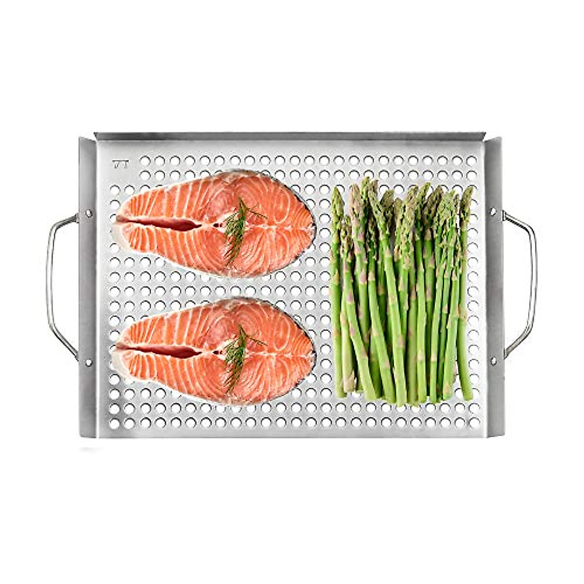 Outset 76632 Stainless Steel Grill Topper Grid, 11"x17"