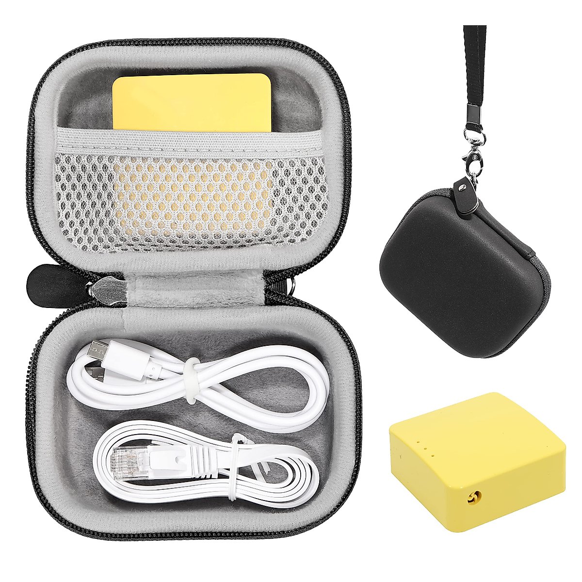 Alltravel case for GL.iNET GL-MT300N-V2 Wireless Mini Portable Travel Router, also for GL-AR300M, GL-AR150, microuter-N300, Mobile Hotspot Case