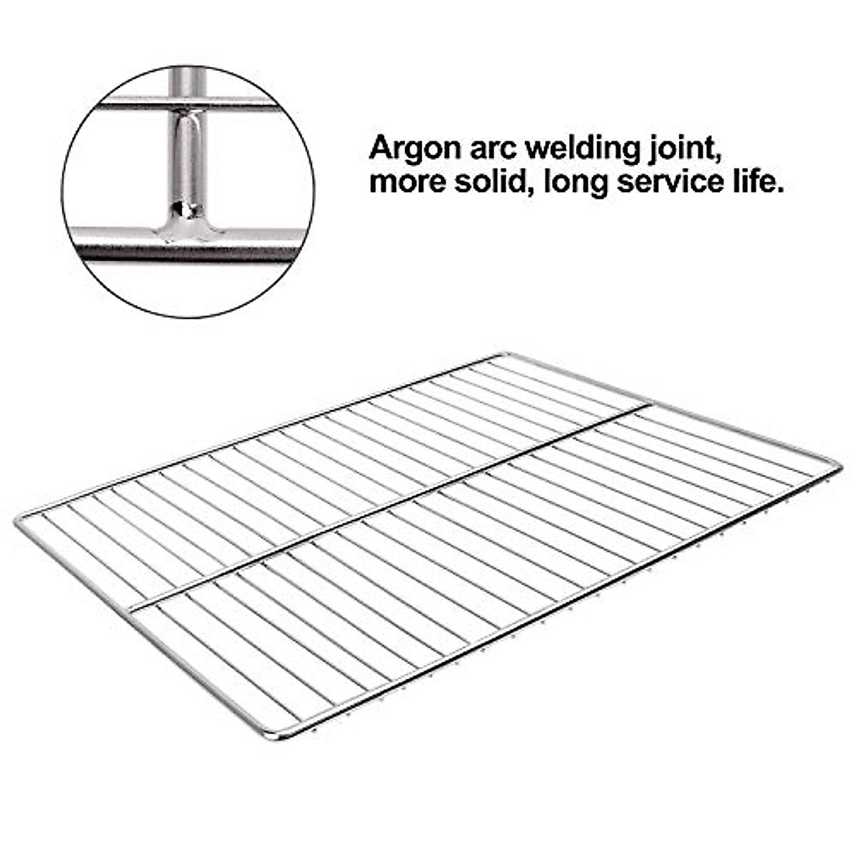 LANEJOY BBQ Grill Grates Replacement, Stainless Steel Barbecue Wire Mesh, Multifunction Cooking Grate for Outdoor Grill 2 Pack （15 3/4''*11 13/16''）