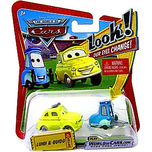 Disney / Pixar CARS Movie 1:55 Die Cast Car with Lenticular Eyes Luigi and Guido