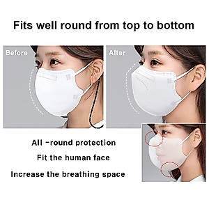 VATTNIG [10 Pcs] Korea Face Mask for Adults – Bird Beak type 2D Protective Health Face Mask for Dust and Smoke – 4-Layer Protective Filter – Ideal Fit for Comfortable Wear - Mint