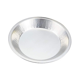 KitchenDance Disposable Heavyweight Aluminum Foil Round Baking Pan, 1070, Silver, 36 Ounces