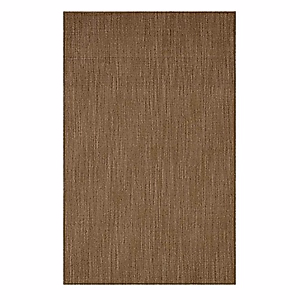 Plow & Hearth Dalton 2x3'6" Fireproof Hearth Rug | Mocha | Wool Blend Fireplace Mat | Protect Home Décor Hardwood Floor and Carpet from Sparks and Embers Wood Stove