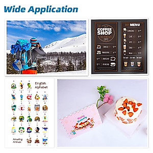 Uinkit 100 Sheets Double Sided Glossy Photo Paper 8.5x11, 54lb, 200gsm Brochure and Flyer paper for Inkjet Printing