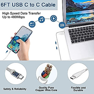 25W Super Fast USB C Charger Adapter and Cable for Samsung Galaxy S22 S23 Plus Ultra/S20 S21 FE A54 5G A53 A52,Note 20 10,Google Pixel 6 7 Pro,PD 3.0 Plug/Wall Charging Block for iPhone 13 14 Pro Max