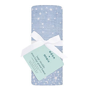 aden + anais Swaddle Blanket, Boutique Muslin Blankets for Girls & Boys, Baby Receiving Swaddles, Ideal Newborn & Infant Swaddling Set, Perfect Shower Gifts, Single, Rising Star