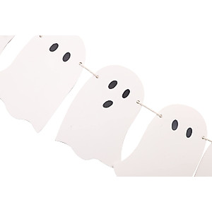 Halloween Ghost Garland - Scary Halloween Decoration, Ghost Banner, Halloween Decorations Indoor, Haunted House Decoration(16 pcs)