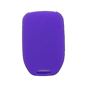 SEGADEN Silicone Cover Protector Case Holder Skin Jacket Compatible with Chevrolet GMC 6 Button Remote Key Fob CV4617 Deep Purple