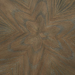 Oakestry Wesley Accent Portable Table Top Round Pedestal Modern Minimalist Design for Living Room Office Small Spaces, Natural, Dia.22