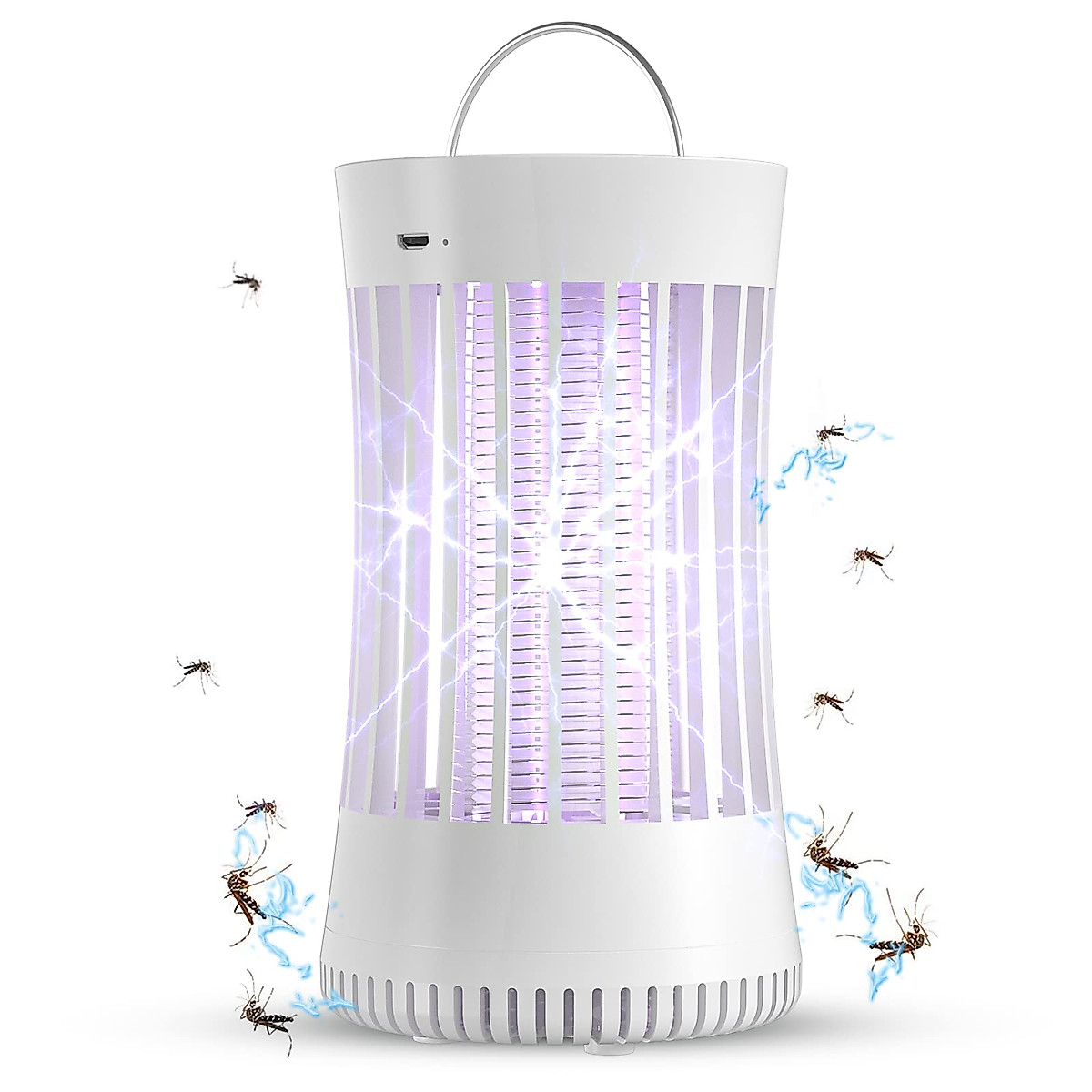 AICase Portable Electronic Rechargeable Mosquito Fly Killer lamp/Bug Zapper for Summer Trip,Outdoor Camping,Patio,Home and Garden