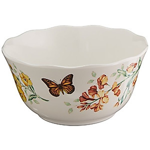Lenox Butterfly Meadow Melamine 4-Piece Bowl Set, 1.3 LB, White