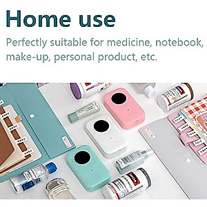 Phomemo D30 Label Maker Tape, Black on Lavender, White, Pink Sticker Thermal Paper, Long Self-Adhesive Label Tape, 15mm x 6m (1/2"x2361/8") Continuous Paper, 3 Roll