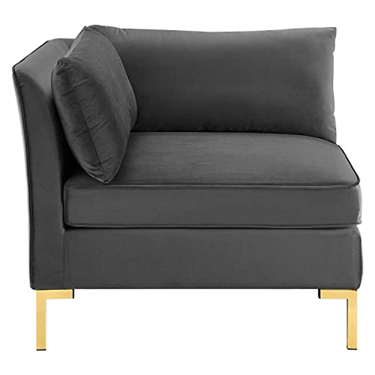 Modway Ardent Performance Velvet Loveseat, Gray