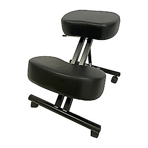 YEE BY ONE Ergonomic Kneeling Chair for Office Home; Adjustable Stool with Thick Foam Cushion, Pneumatic Pump- Improve Posture with Angled Seat Relieving Neck Back Pain