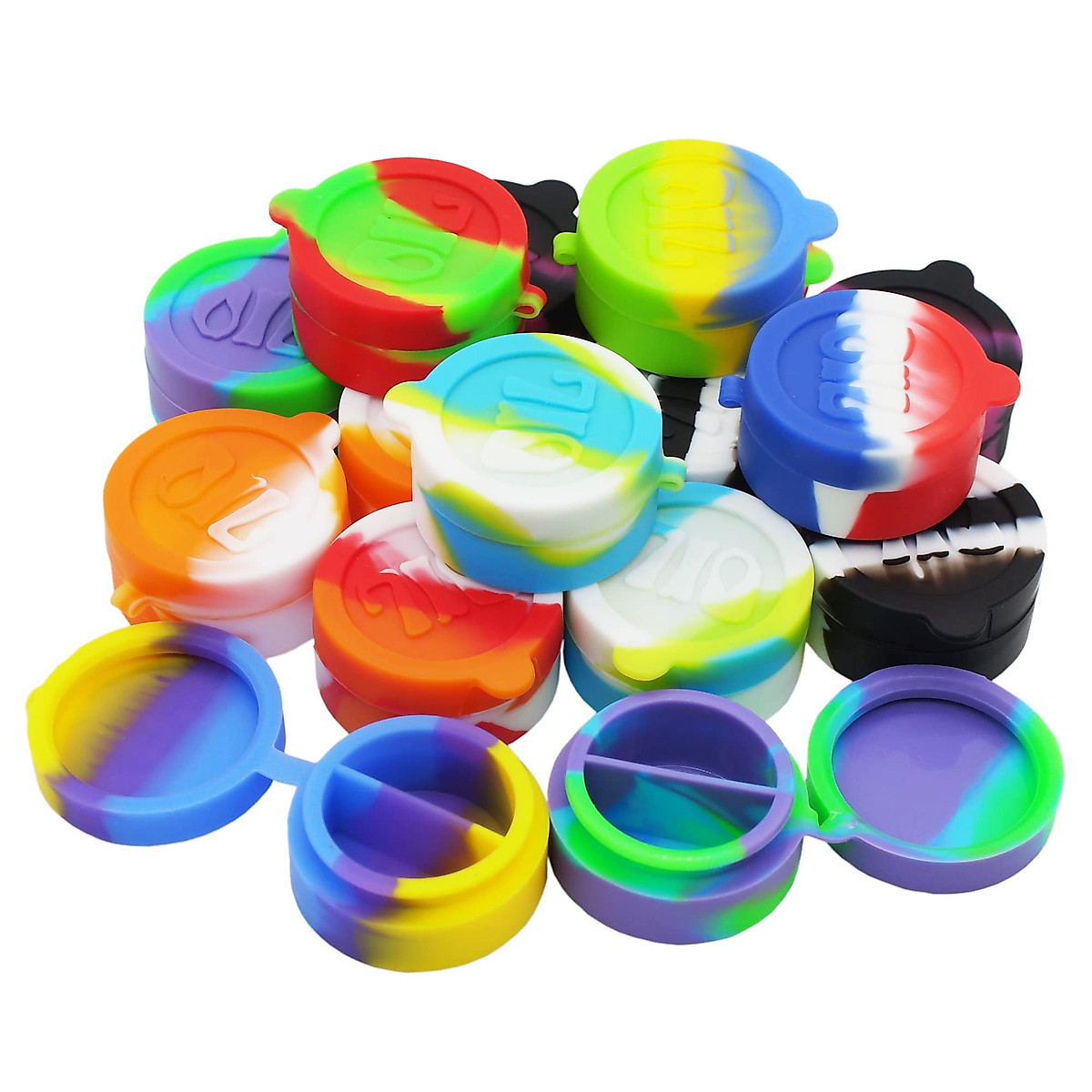 Vitakiwi 10ml Silicone Concentrate Containers Non-stick Food Storage Jars