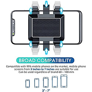 TwoHead 2022 Rearview Mirror Phone Holder for Car,360°Rotatable and Retractable Universal Multifunctional Adjustable Rear View Mirror Car Phone Holder Mount Fits Most Cars and Phone