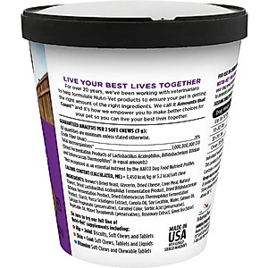 Nutri-Vet Pre and Probiotic Soft Chews for Dogs - Digestive Health Support Dog Probiotics - Tasty Liver and Cheese Alternative to Dog Probiotic Powder - 120 Soft Chews