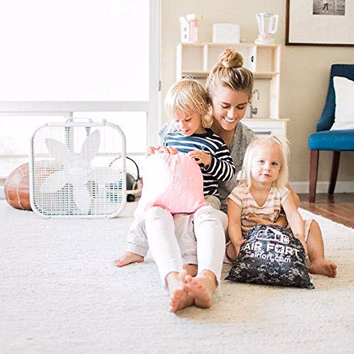 The Original Patented AirFort - Build A Fort in 30 Seconds, Inflatable Fort for Kids, Play Tent for 3-12 Years, A Playhouse Where Imagination Runs Wild, Fan not Included (Pretty in Pink)