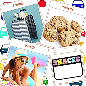 3 Pieces Chenille Letter Clear Zipper Pouches PVC Travel Pouch Waterproof Make up Bag Baby Preppy Snack Bags Clear Cosmetic Bags Mama Toiletry Small Makeup Organizer for Women Girls Kids Gifts