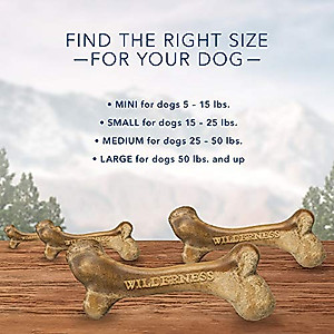 Blue Buffalo Wilderness Wild Bones Grain Free Dental Chews Dog Treats, Large 10-oz Bag