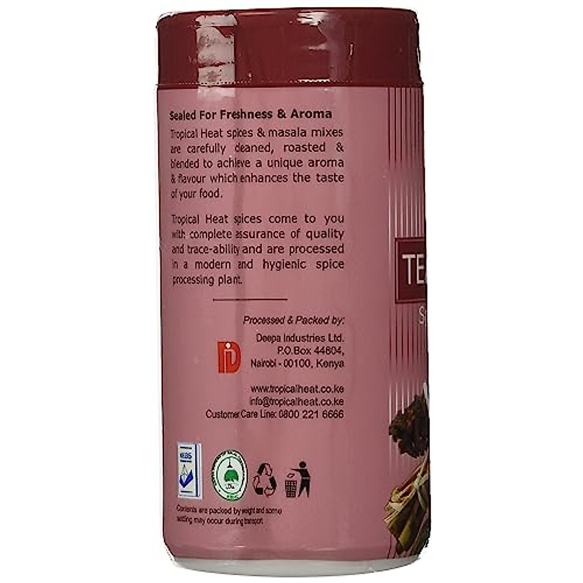 Tropical Heat Kenyan Tea Masala,3.53oz, 1pack