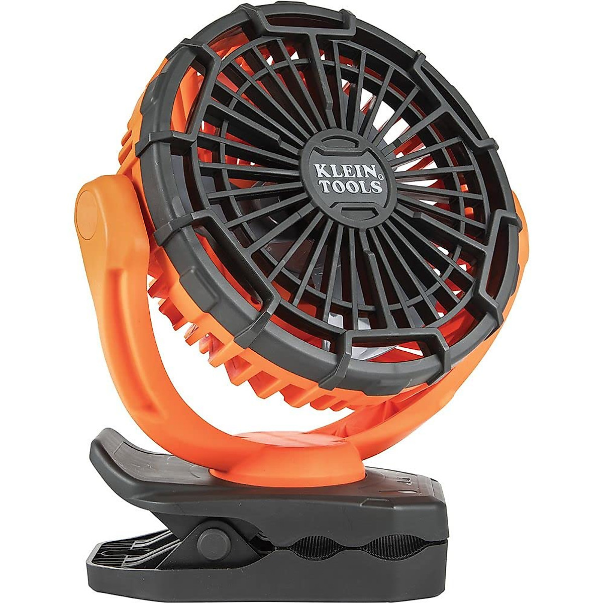 Klein Tools PJSFM1 Cordless Rechargeable Fan with USB-C Charging Cord and Multiple Mounting Options Perfect for the Jobsite