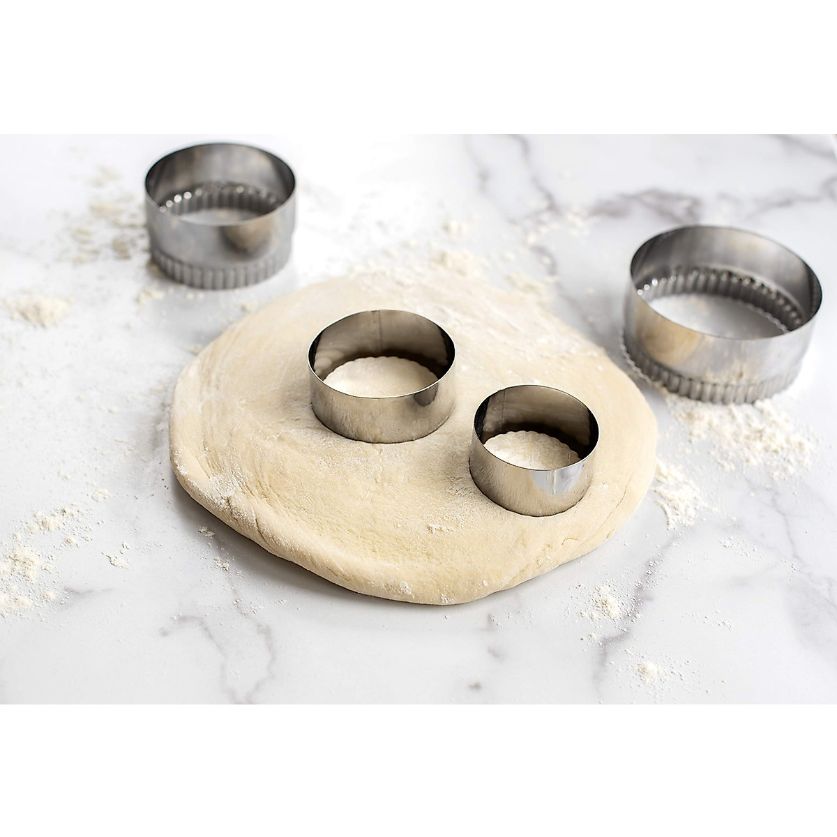 Nordic Ware Biscuit Round Cutters, 4-Piece, Stainless Steel