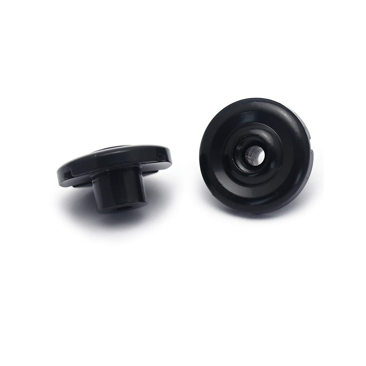 Metallor Bass Guitar String Trees String Retainer Guides for Bass Guitar Parts Replacement Pack of 2pcs with Mounting Screws Black