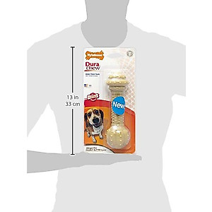 Nylabone Barbell Power Chew Durable Dog Toy Peanut Butter XX-Large/Monster (1 Count)