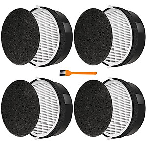 2 Pack Core 300 Replacement Filter for Levoit Air Purifier Core 300-rf Core 300S, 3-in-1 Pre, H13 True HEPA Replacement Filter, High-Efficiency Activated Carbon (Standard Filters)