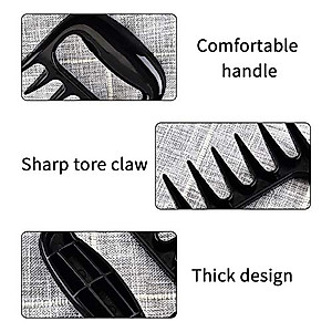 JANEMO Meat Claws,Black Meat Shredder Claws,Use for Shredding, Carving, Handling, Lifting, Pulling Apart Meat