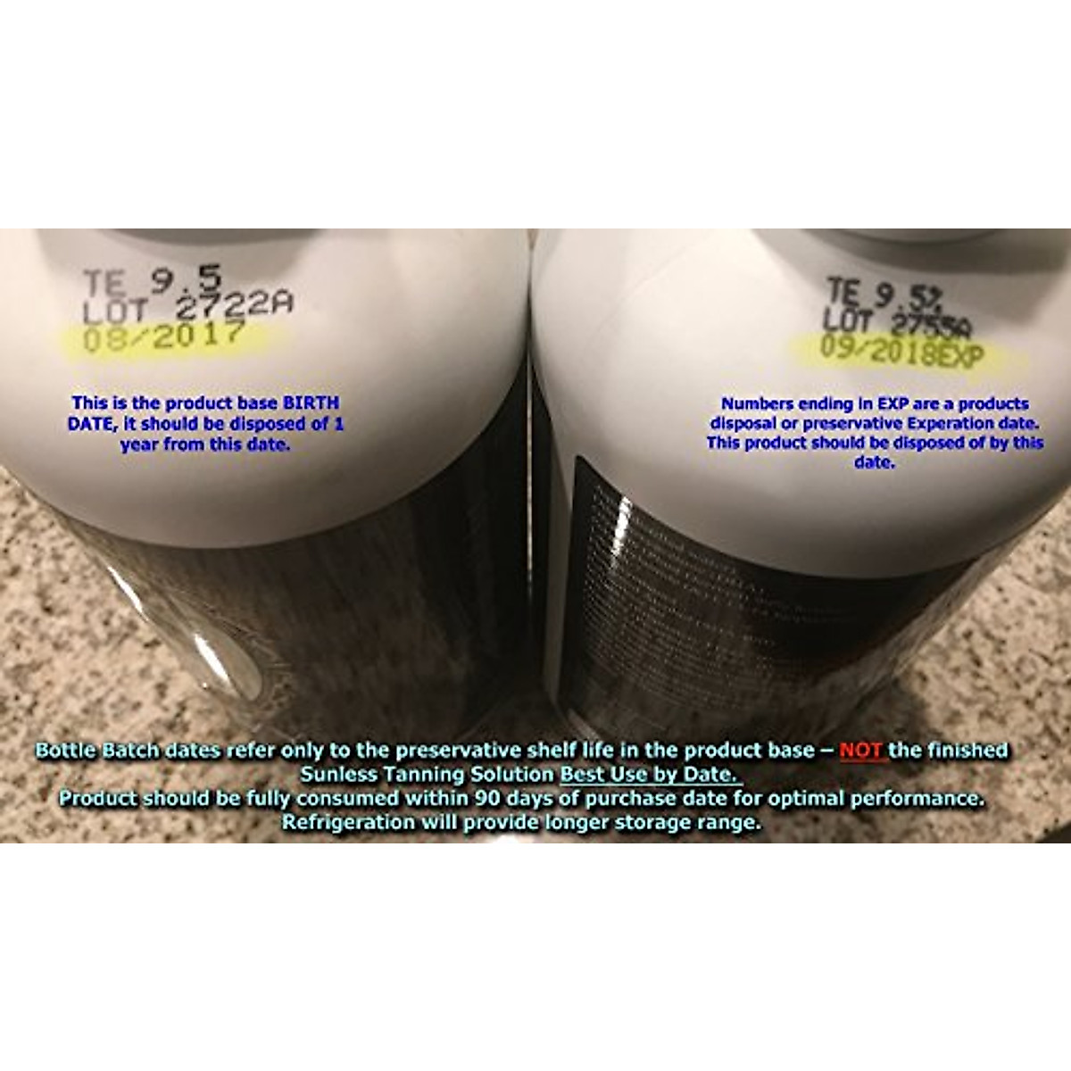 Tan Envy European Blend Dark 11.5% DHA Sunless Airbrush Spray Tanning Solution 32 oz