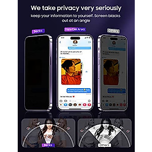 BENKS [2 Pack] Privacy Screen Protector Compatible for iPhone 14 Pro Max (2022),9H Hardness Anti Spy Tempered Glass Upgrade[Dust-Proof][Scratch Resistant][Case Friendly][Bubble Free][New Version]